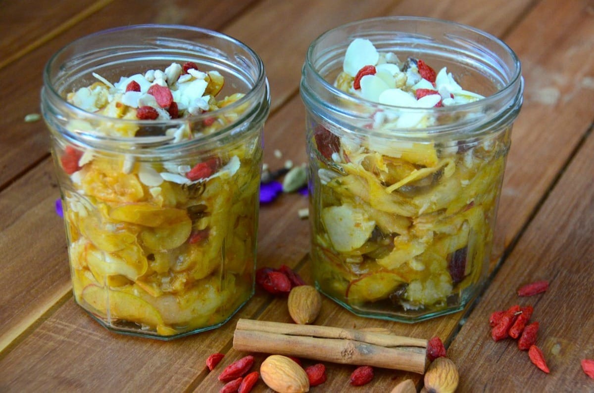 Raw Apple Pie With Goji Berries and Nutmeg [Vegan, Raw, Gluten-Free ...