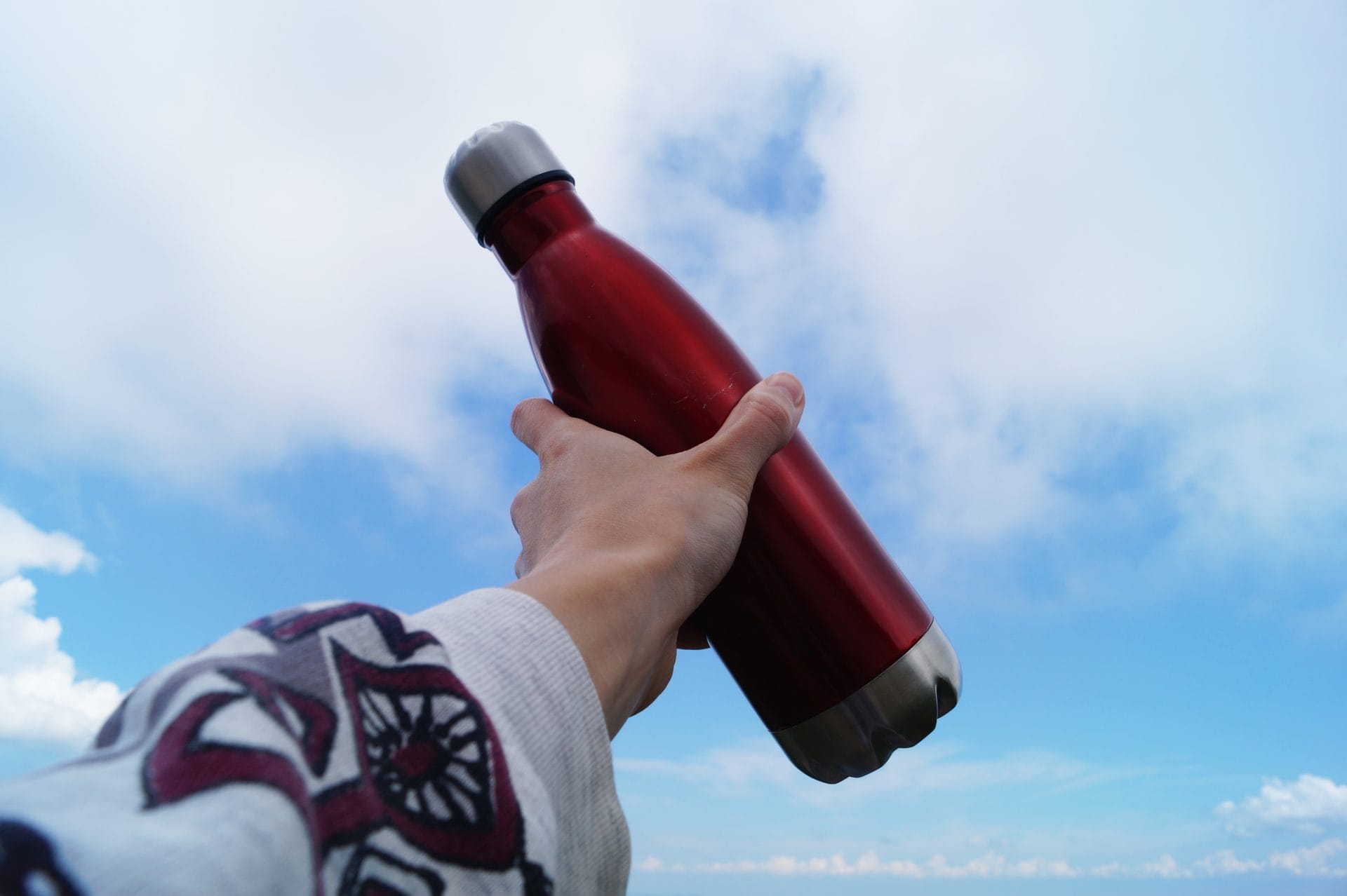 Hydracy Water Bottle with Times to Drink Straw ー Large Litre BPA Free M